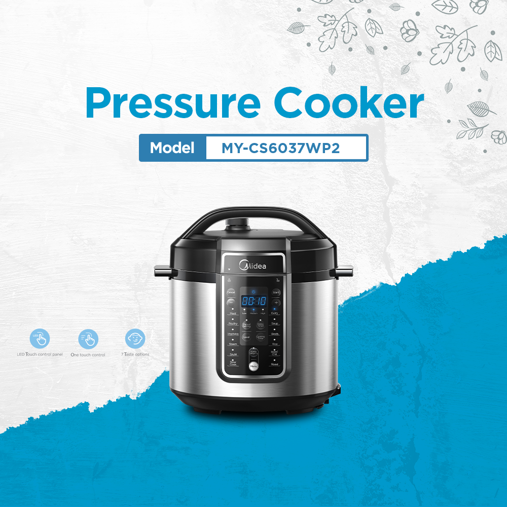 Midea Pressure Cooker 5.7L MY-CS6037WP2 - VTENH